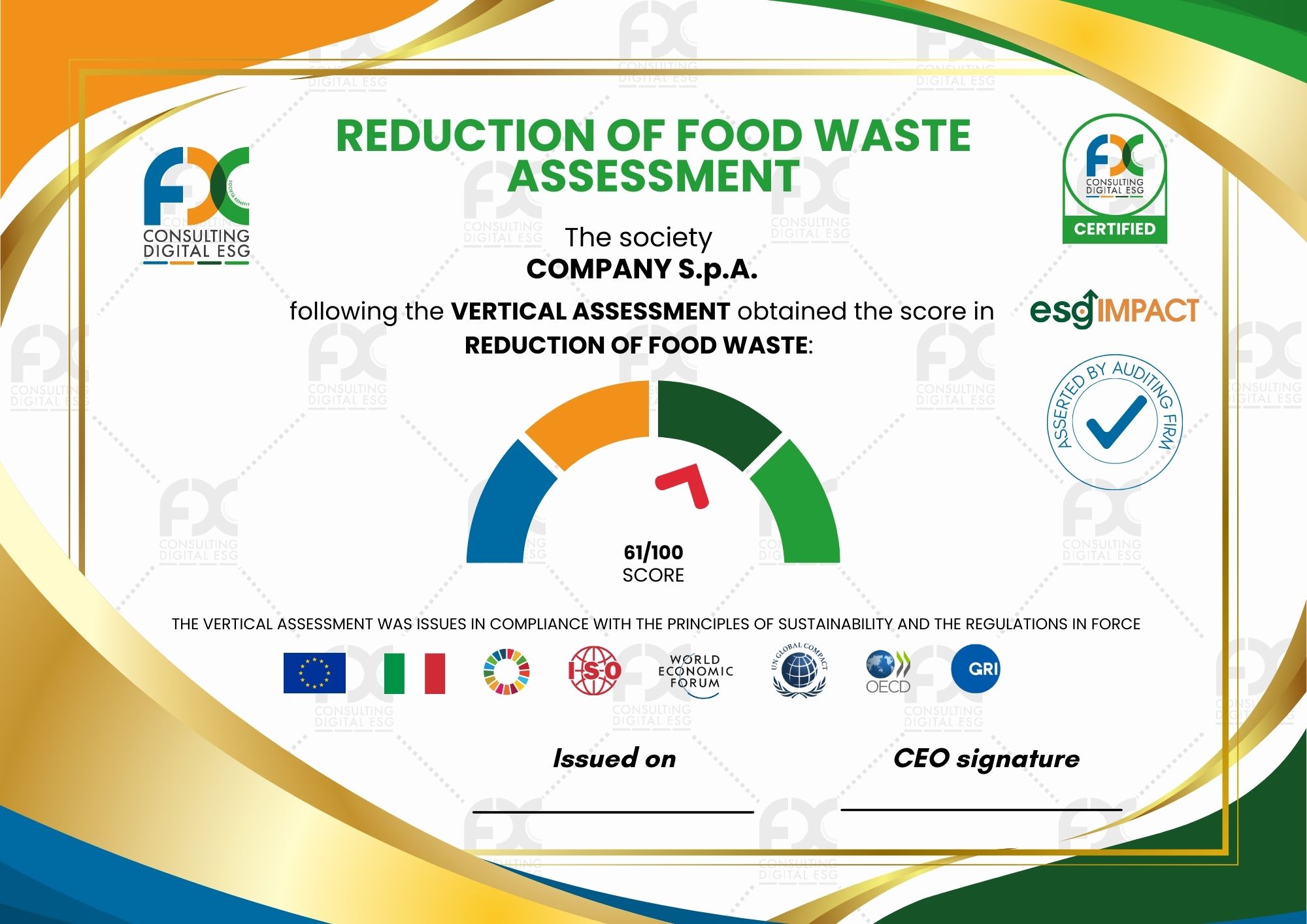 Food waste reduction - FDC Consulting Digital ESG