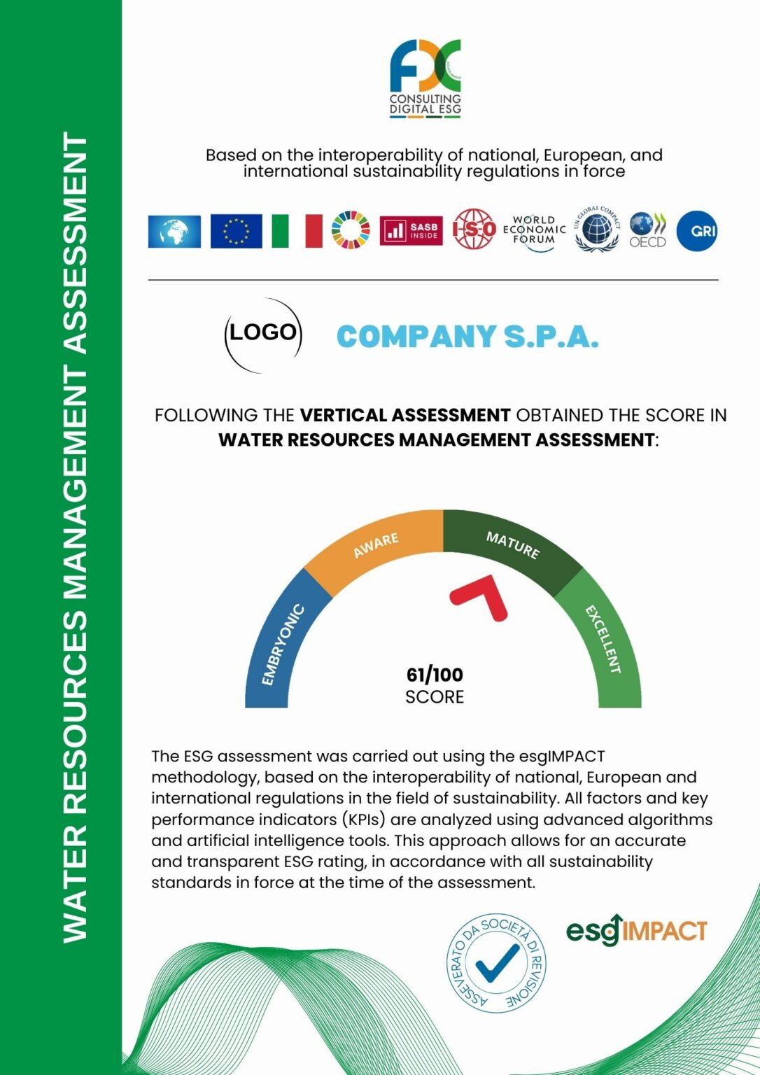 Water resources management - FDC Consulting Digital ESG